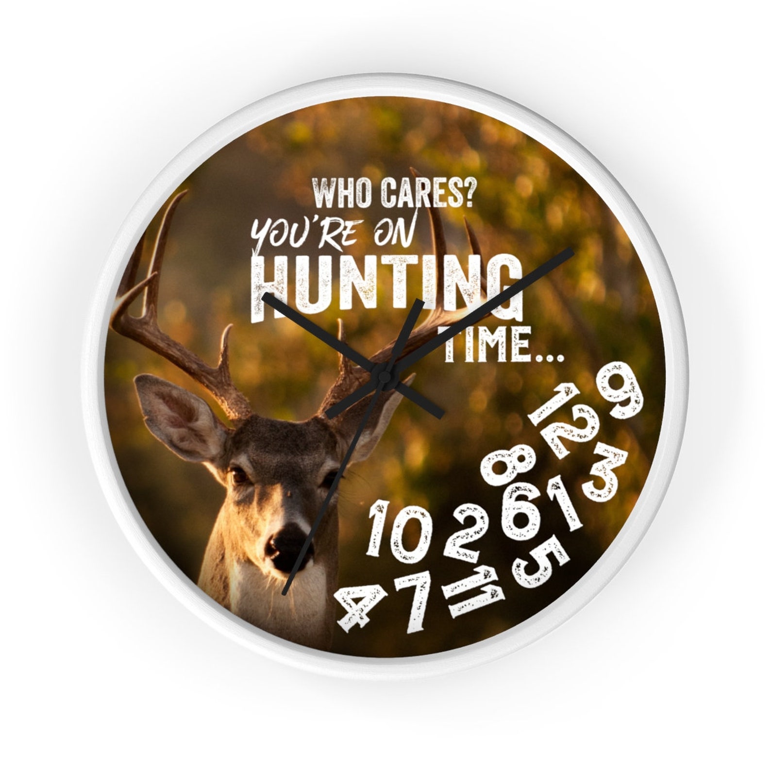 Wall Clock Gifts for Hunter Funny Hunting Decor Hunting | Etsy