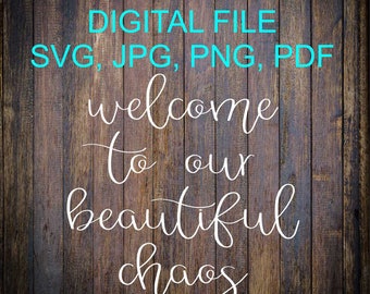 Beautiful chaos svg | Etsy