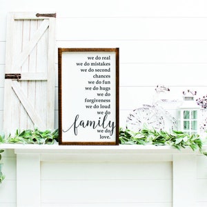 We Do Family Vinyl Stencil, We Do Family Vinyl Decal, Home Sign, Vinyl ...
