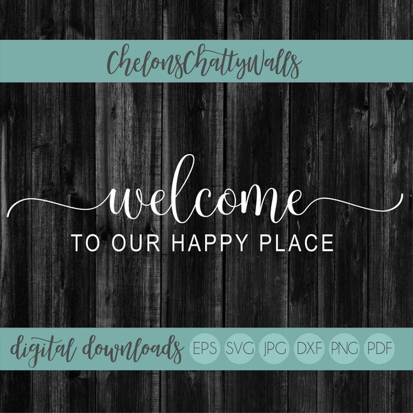 Welcome to Our Happy - Etsy