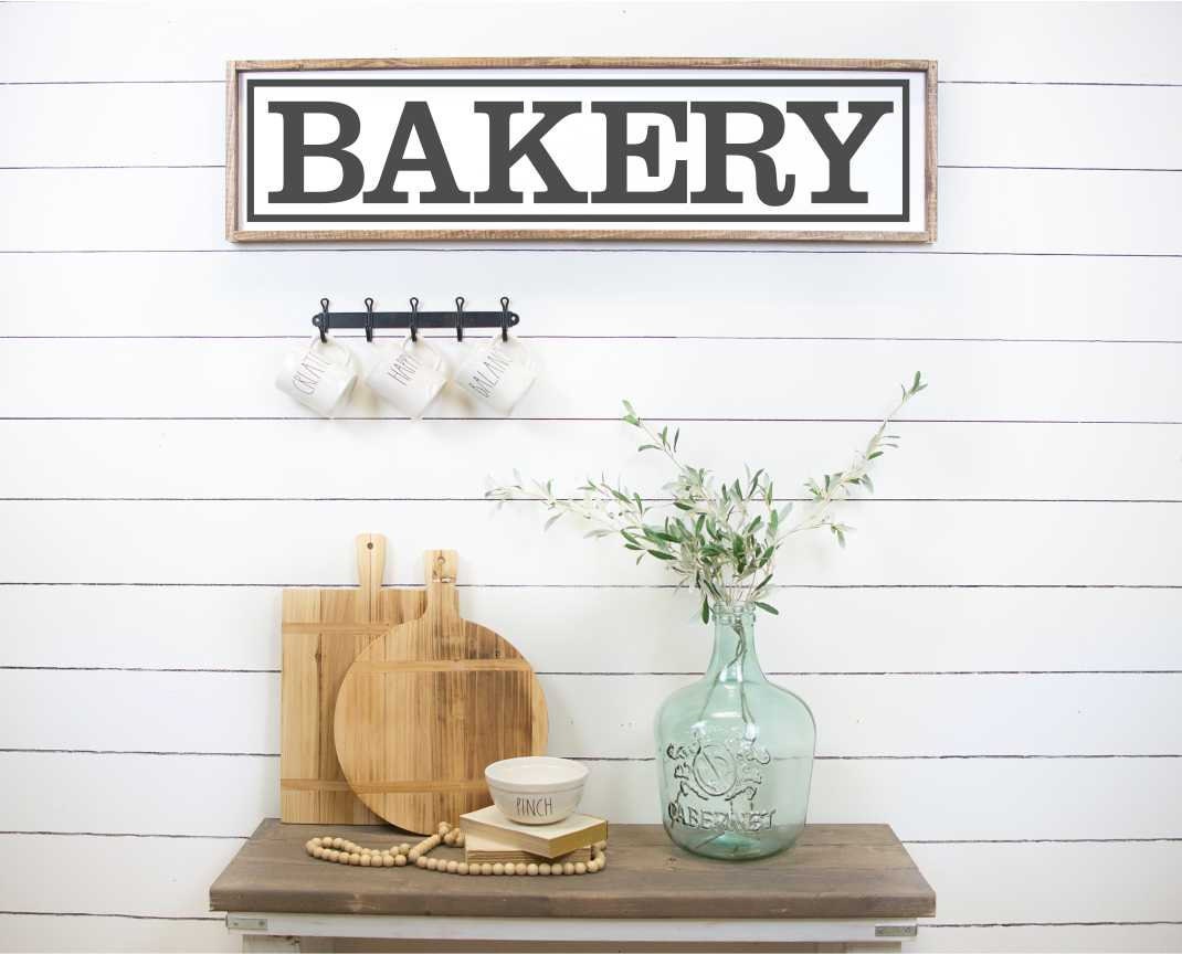 Bakery Vinyl Stencil Bakery Vinyl Decal Stencil Wood Sign | Etsy