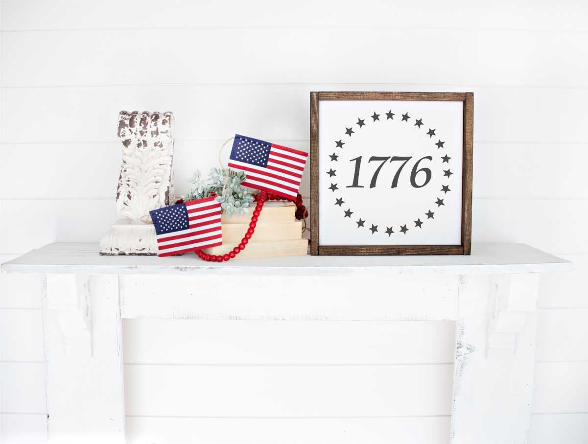 1776 Vinyl Stencil 1776 Vinyl Decal Patriotic Stencil Star - Etsy
