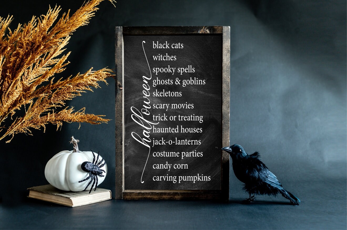 Halloween Words SVG, Fall SVG, Ghosts, Goblins, Witches SVG, Jack-o ...