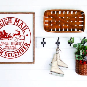 Sleigh Mail SVG File, Holiday SVG, North Pole File, Christmas Song Cut ...