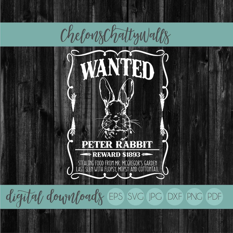 Rabbit Svg - Etsy