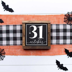 October 31st Vinyl Stencil, Halloween Spider Vinyl Decal, Halloween ...