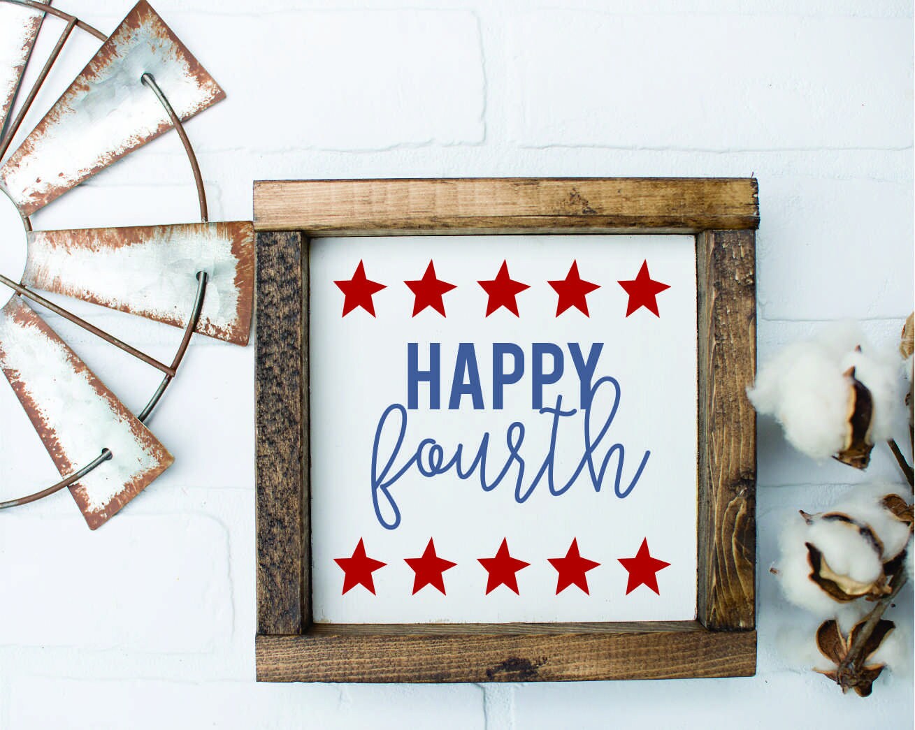 Happy Fourth Stencil Patriotic Stencil Star Stencil Wood - Etsy