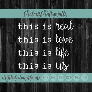 This is Real SVG File, This is Us, Silhouette File, Digital File ...