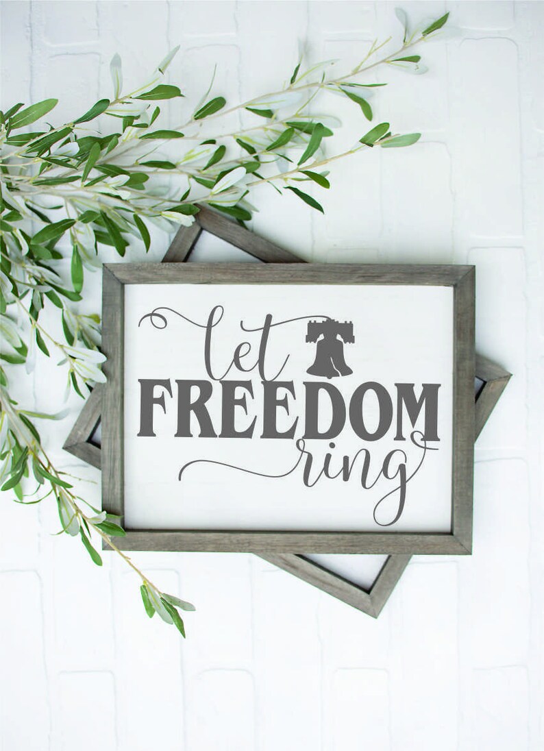 Let Freedom Ring Vinyl Stencil Patriotic Stencil Freedom | Etsy