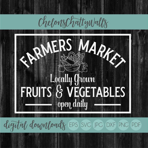 Farmers Market Svg - Etsy
