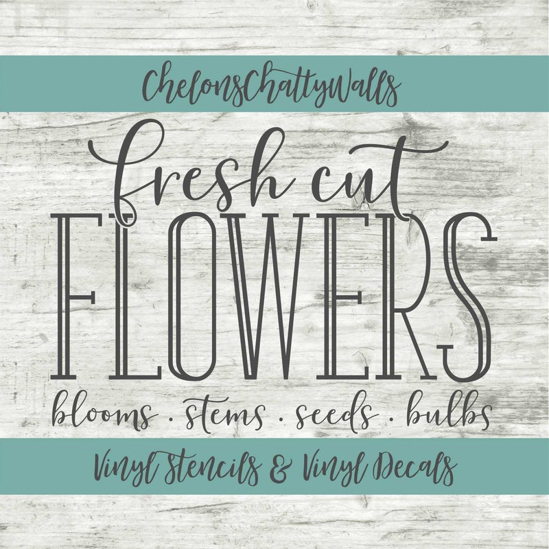 Fresh Cut Flowers Sign - Etsy