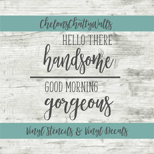 Good Morning Gorgeous Sign - Etsy
