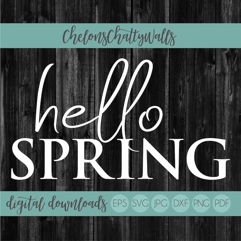 Hello Spring Svg - Etsy