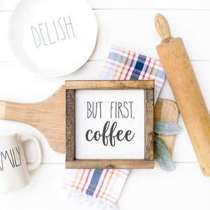 But First, Coffee Vinyl Stencil, Kitchen Stencil, Kitchen Sign, Kitchen ...