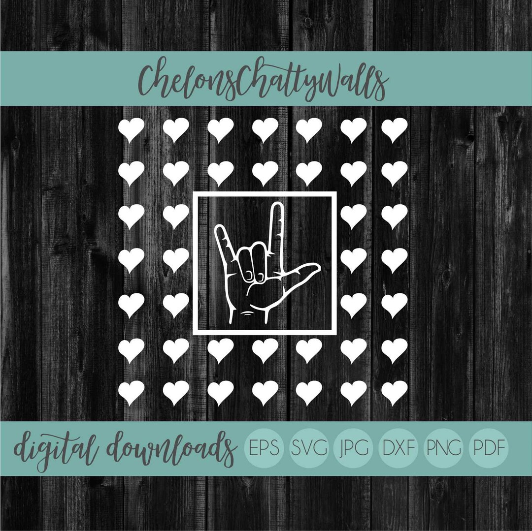 Sign Language I Love You SVG, I Love You Sign SVG, Love Cut File ...