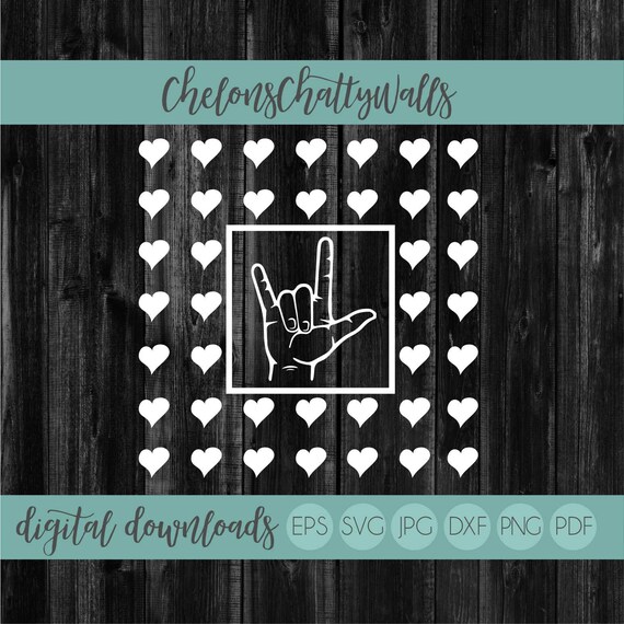 Sign Language I Love You SVG I Love You Sign SVG Love Cut | Etsy