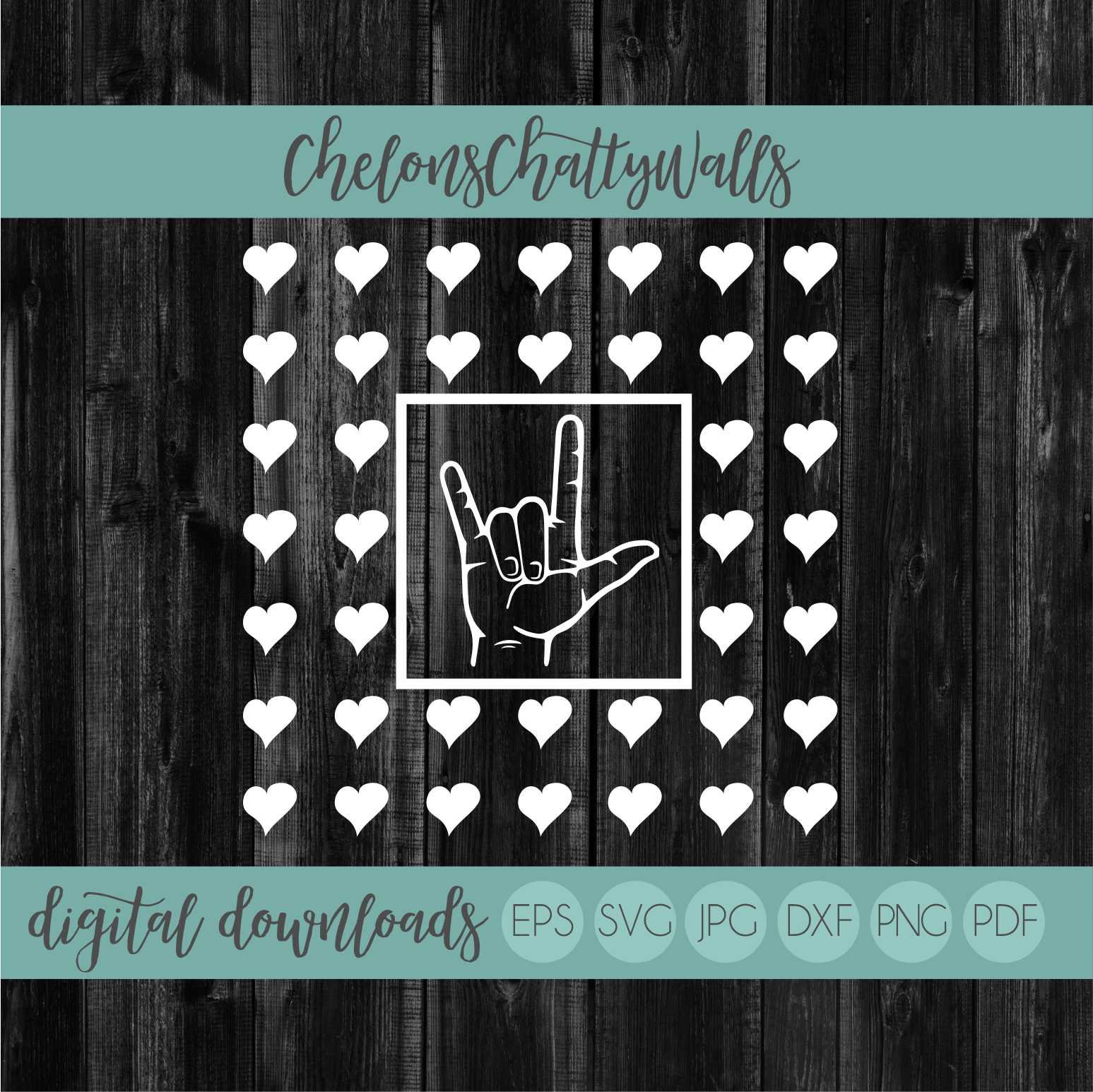 Sign Language I Love You SVG I Love You Sign SVG Love Cut | Etsy