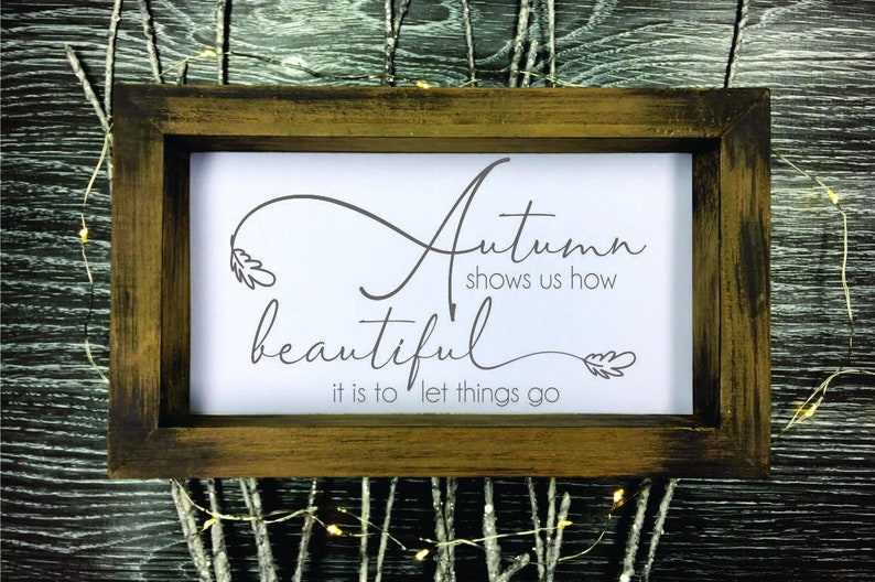 Autumn Shows Us How Beautiful It is to Let Things Go Stencil, Fall ...