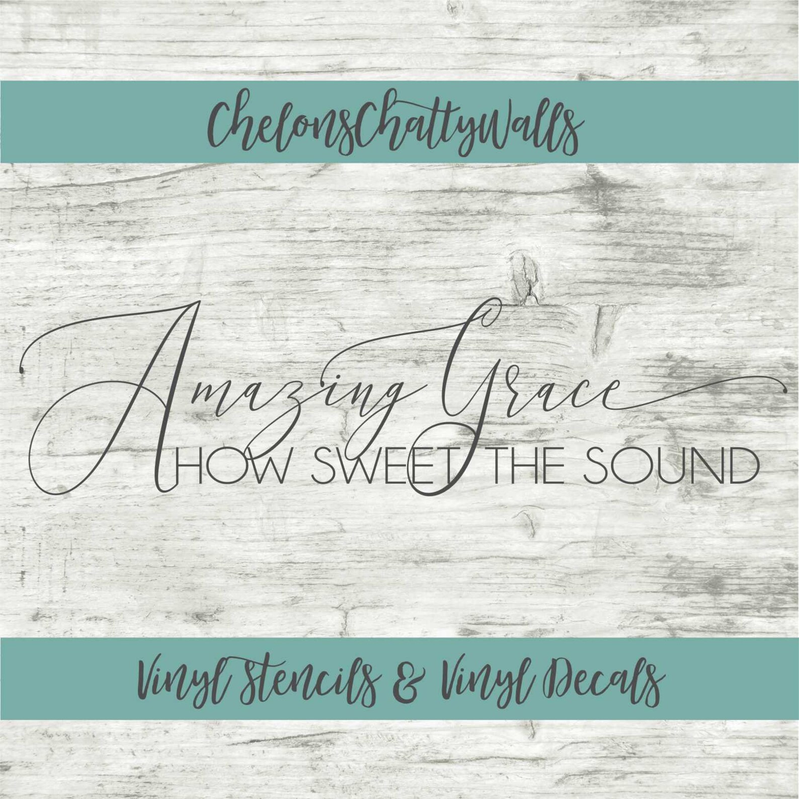 Amazing Grace Vinyl Stencil, Amazing Grace Vinyl Decal, Wood Sign, Wood ...