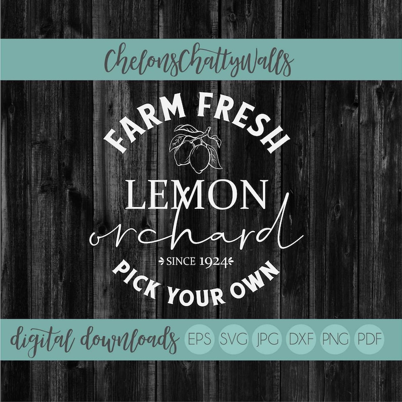 Farm Fresh Lemons SVG Lemonade SVG Farmhouse SVG Summer - Etsy