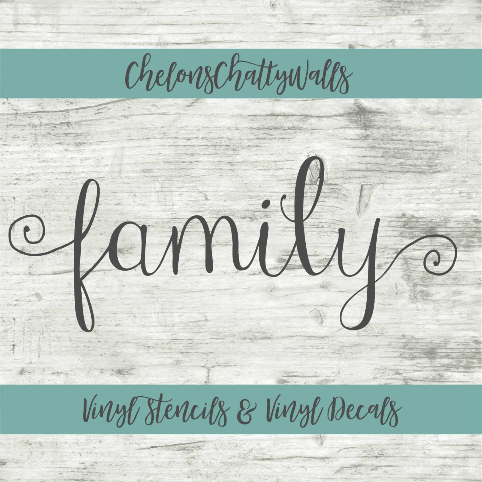 Family Vinyl Stencil, Family Vinyl Decal, Stencil, Wood Sign, Wood ...