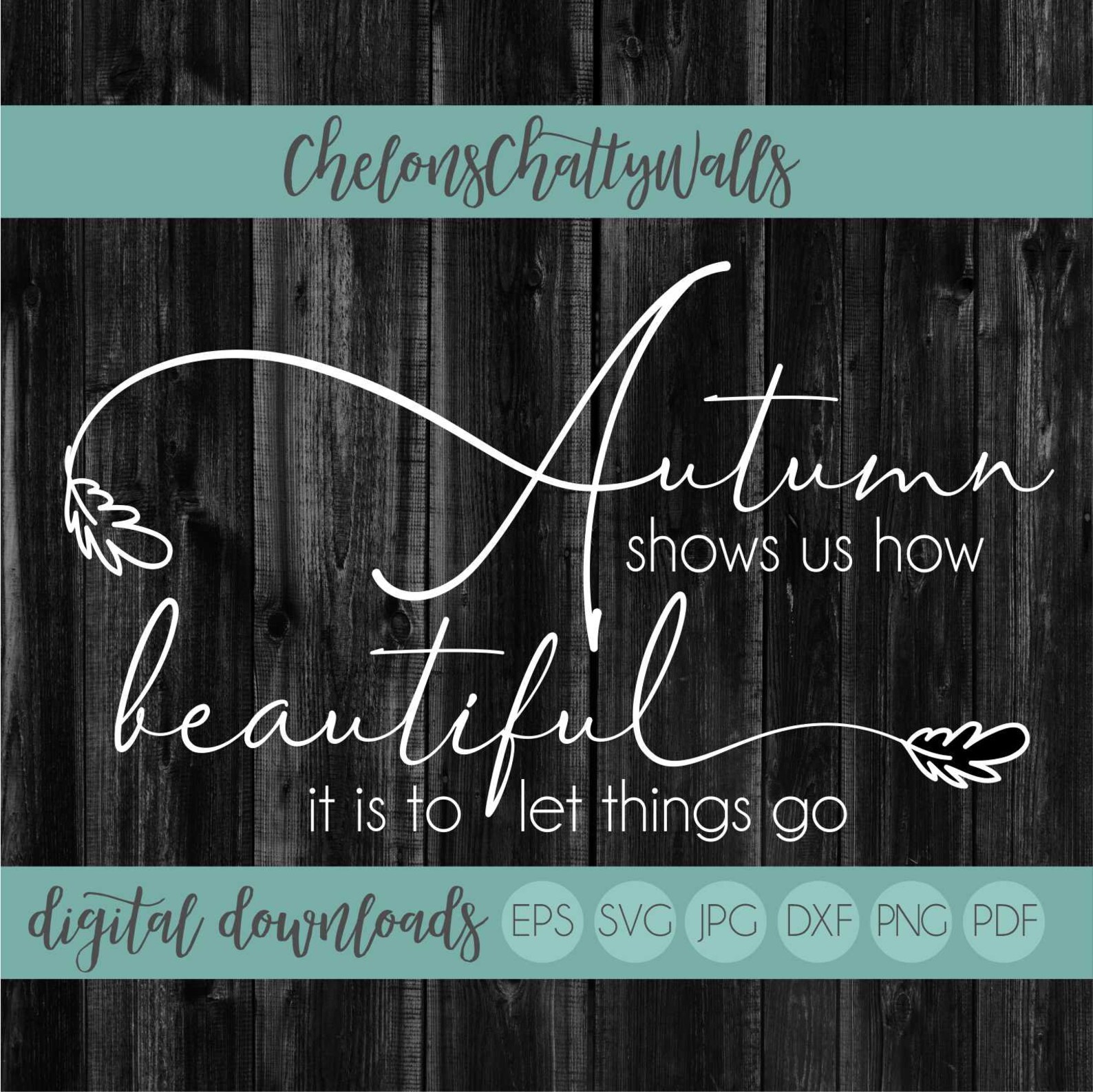 Autumn Shows Us How Beautiful It is to Let Things Go SVG File | Etsy