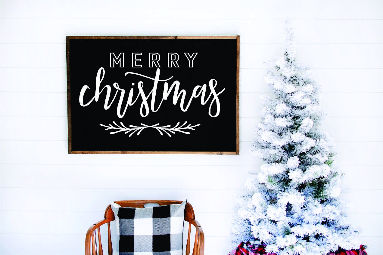 Merry Christmas Vinyl Stencil, Holiday Vinyl Stencil, Merry Christmas ...