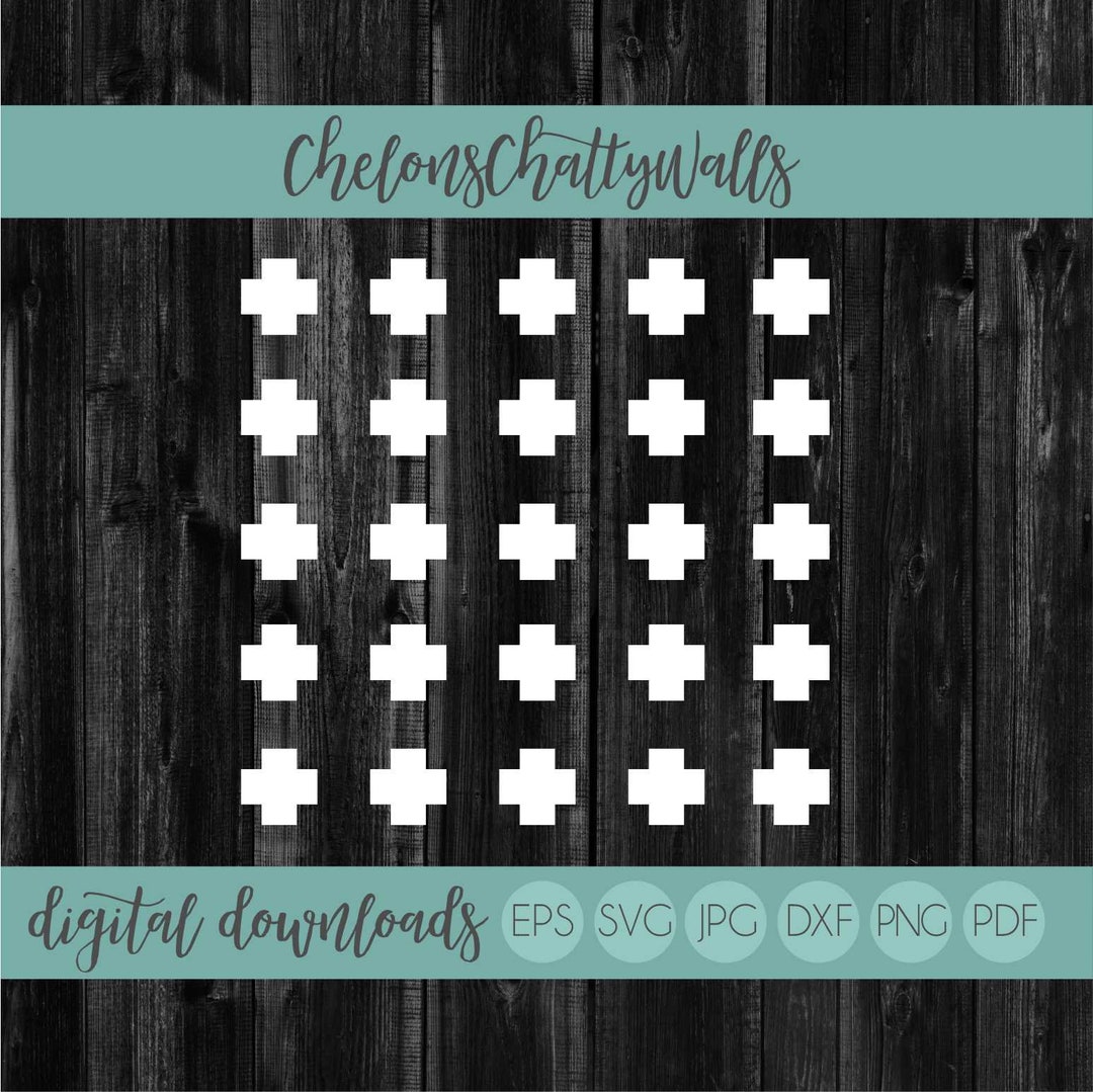 Swiss Cross Pattern SVG, Plus Sign Patter SVG, Seamless Pattern Vinyl ...