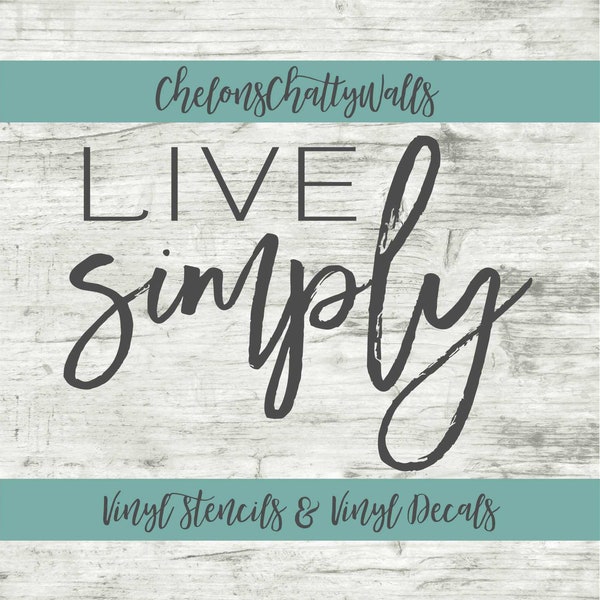 Live Simply Wall Sign - Etsy