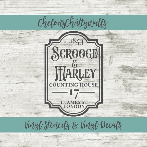 Scrooge and Marley Sign - Etsy