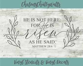 He is Risen Sign - Etsy