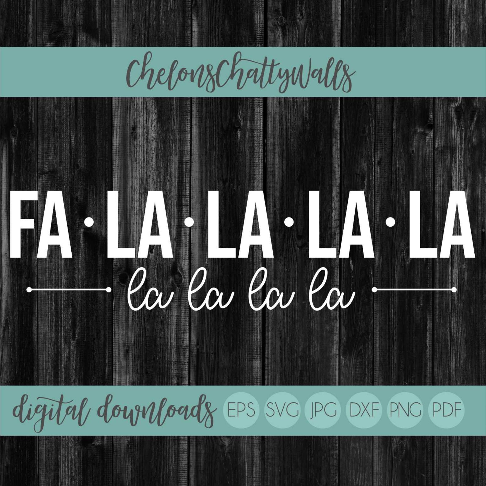 Fa La La La La Song SVG Christmas Design Farmhouse Christmas | Etsy