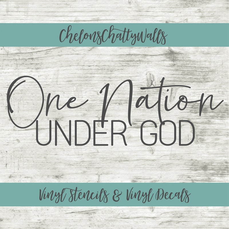 One Nation Under God Sign - Etsy