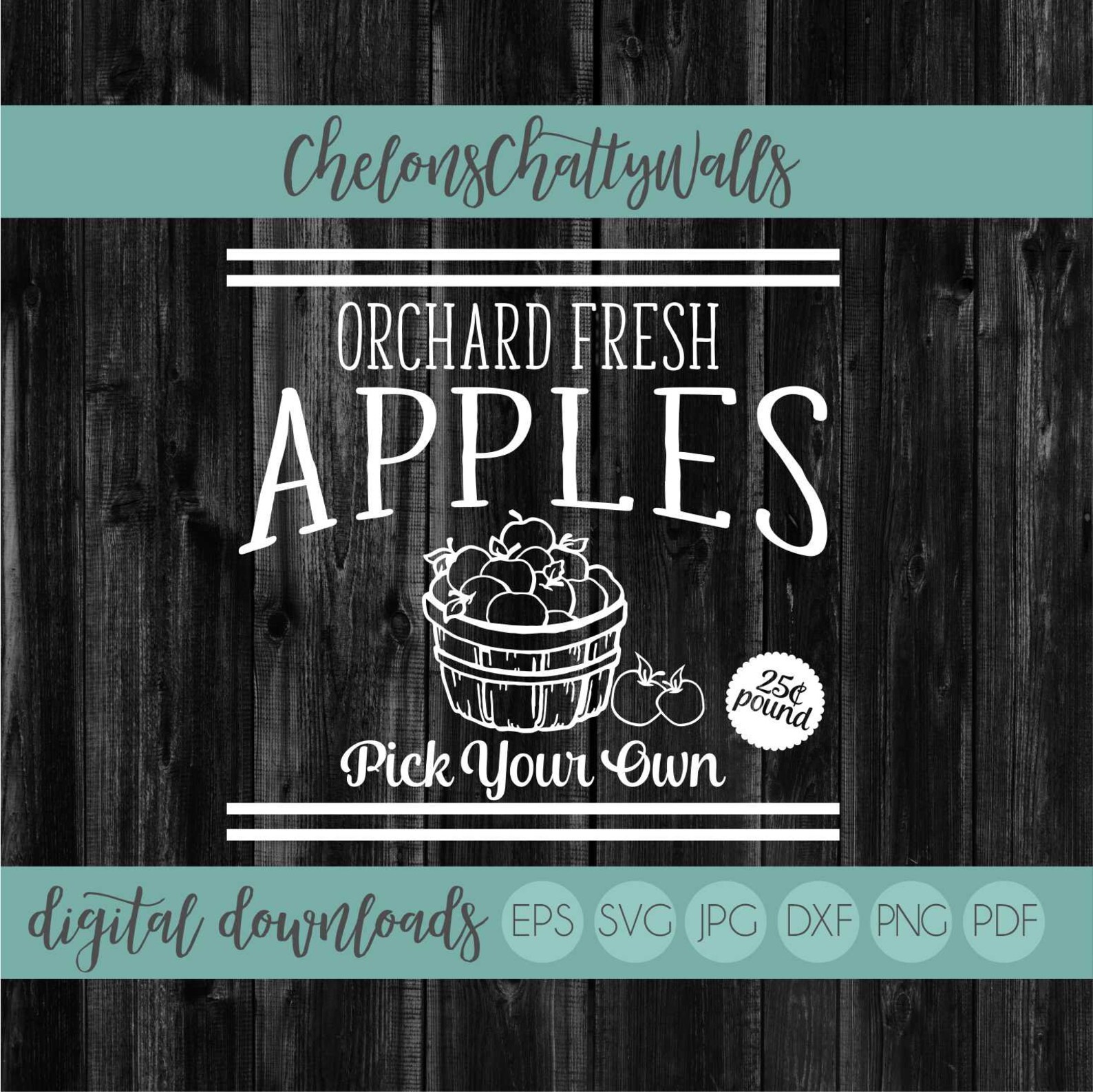 Orchard Fresh Apples SVG File, Apples SVG, Pick Your Own Apples, Home ...
