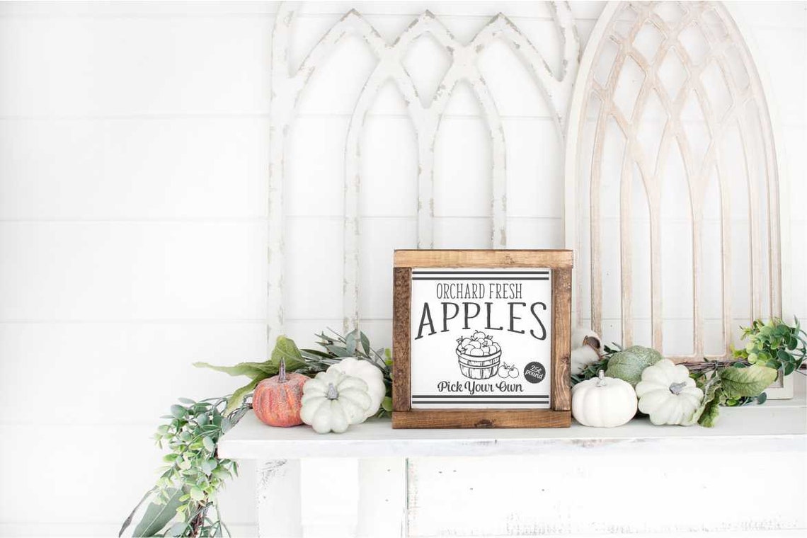 Orchard Fresh Apples Vinyl Stencil Apples Vinyl Decal Apple - Etsy