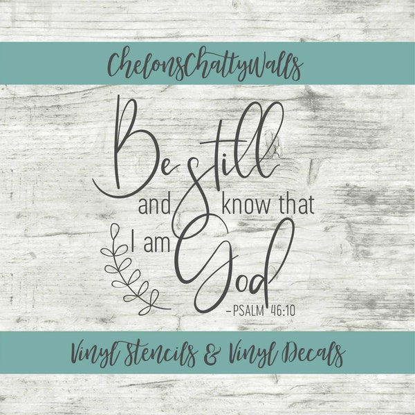 Be Still and Know That I Am God Stencil - Etsy