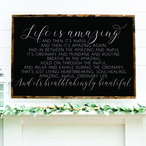 Life is Amazing SVG File, L R Knost SVG, Breathtakingly Beautiful SVG ...