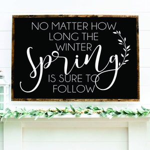 No Matter How Long the Winter Spring is Sure to Follow SVG, Spring SVG ...