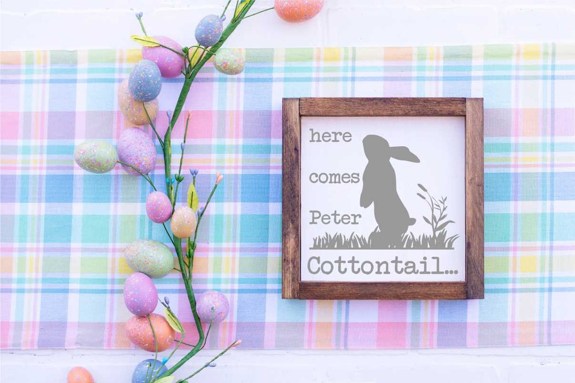 Peter Cottontail Stencil, Easter Stencil, Rabbit Stencil, Rabbit Vinyl ...