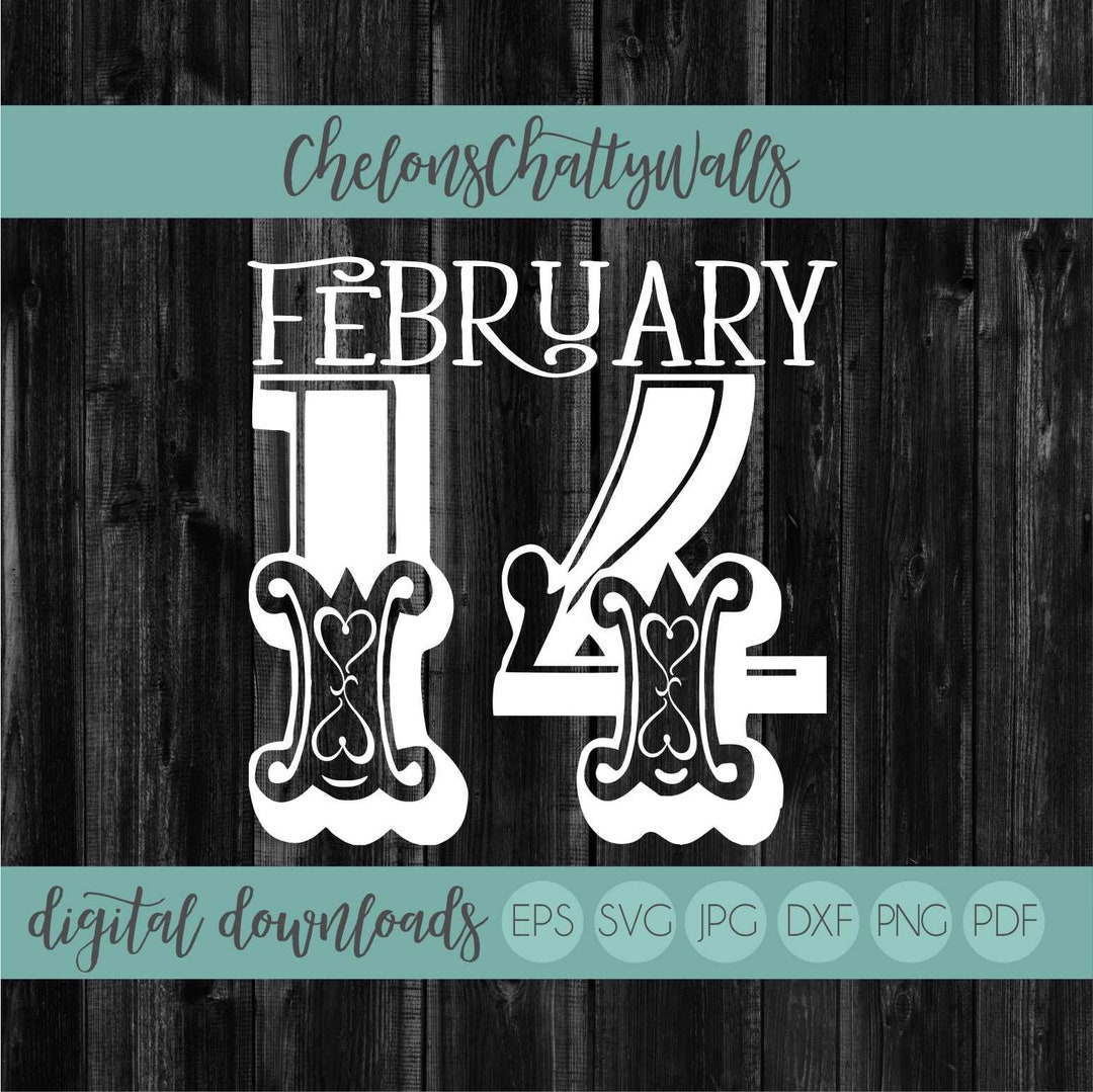 February 14 SVG, Valentines SVG, Xoxo Cut File, Valentines Digital Cut ...