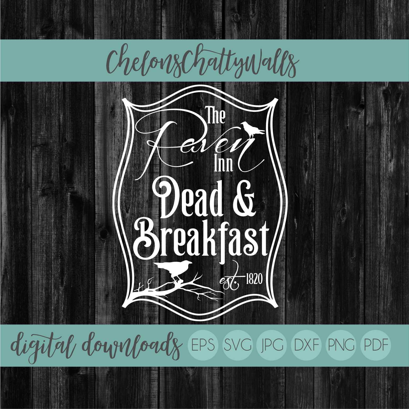 Dead & Breakfast SVG File Halloween SVG Pumpkin Cut File - Etsy