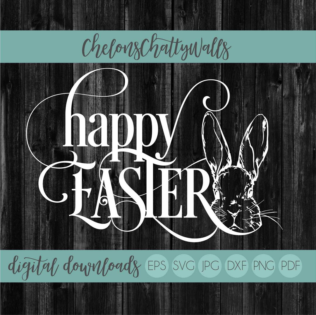 Happy Easter SVG, Easter SVG, Peter Rabbit SVG, Spring Cut File, Bunny ...