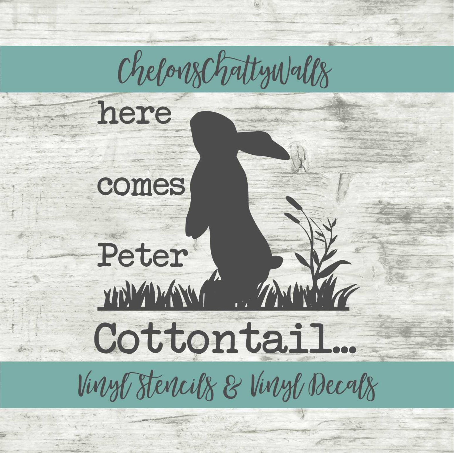 Peter Cottontail Stencil Easter Stencil Rabbit Stencil | Etsy