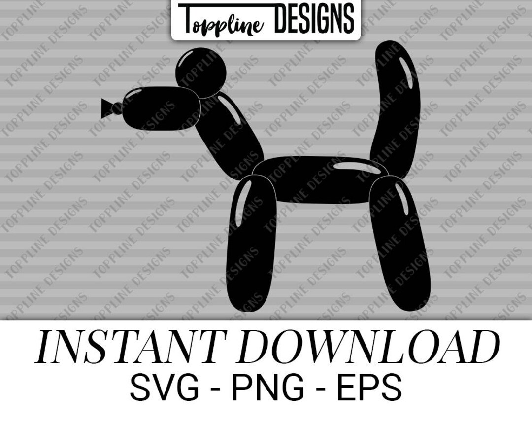 Dog Balloon Animal - SVG, PNG, EPS - Clipart, Cut File - Etsy