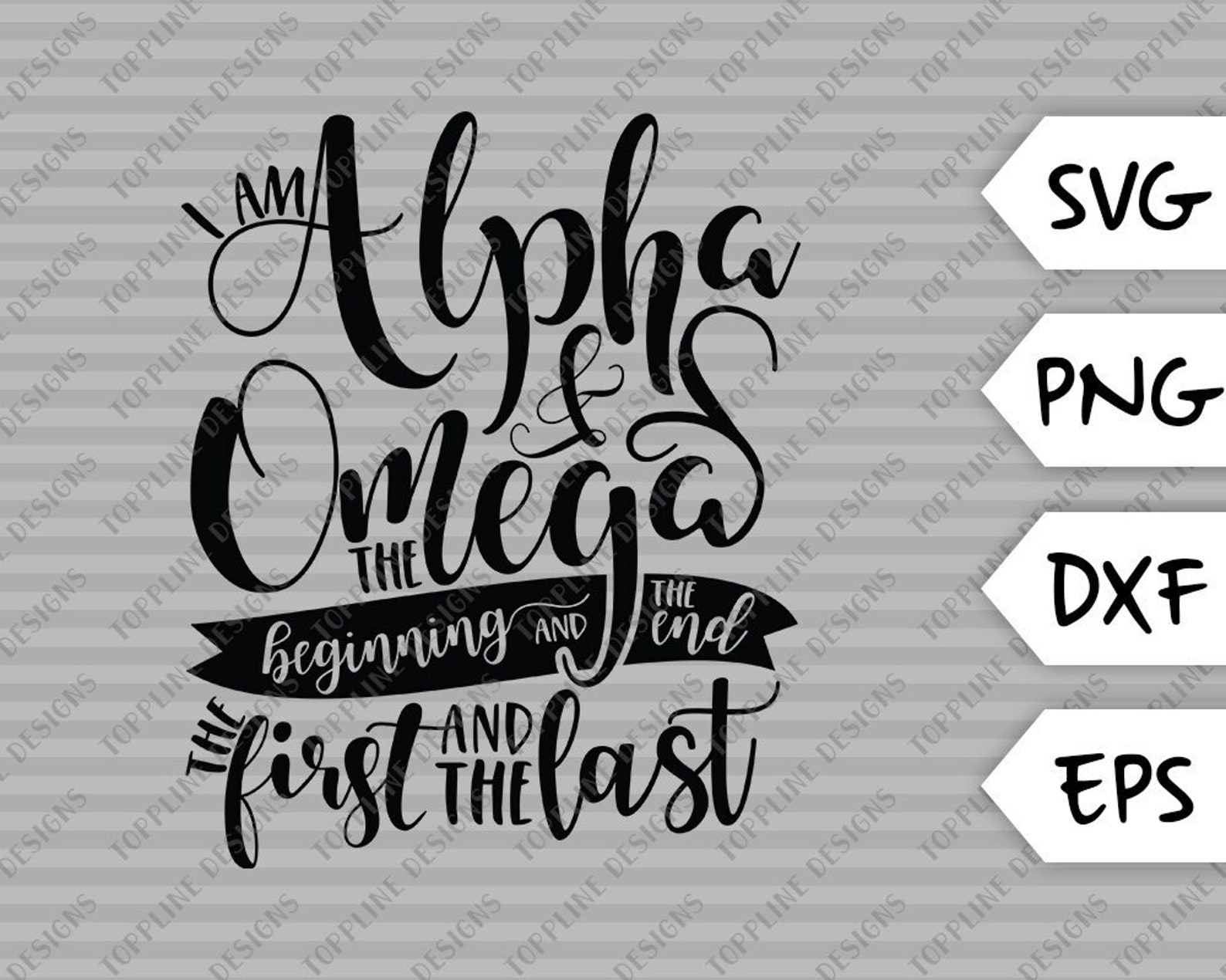 Alpha and Omega - SVG, PNG, DXF, Eps - Cut File, Fallout, Bible Verse ...