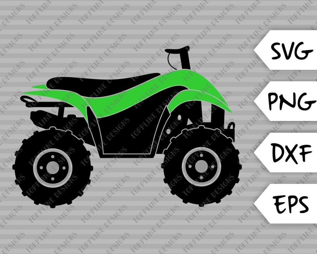 All Terrain Vehicle / 4 Wheeler - SVG / PNG / DXF / Eps - Cut File ...