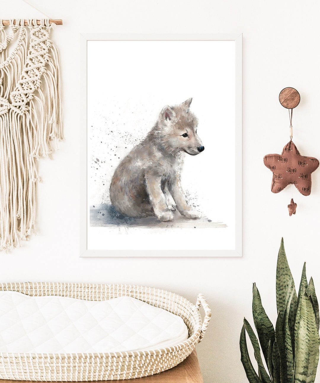 Wolf Pup Print / Printable Wall Art - Etsy