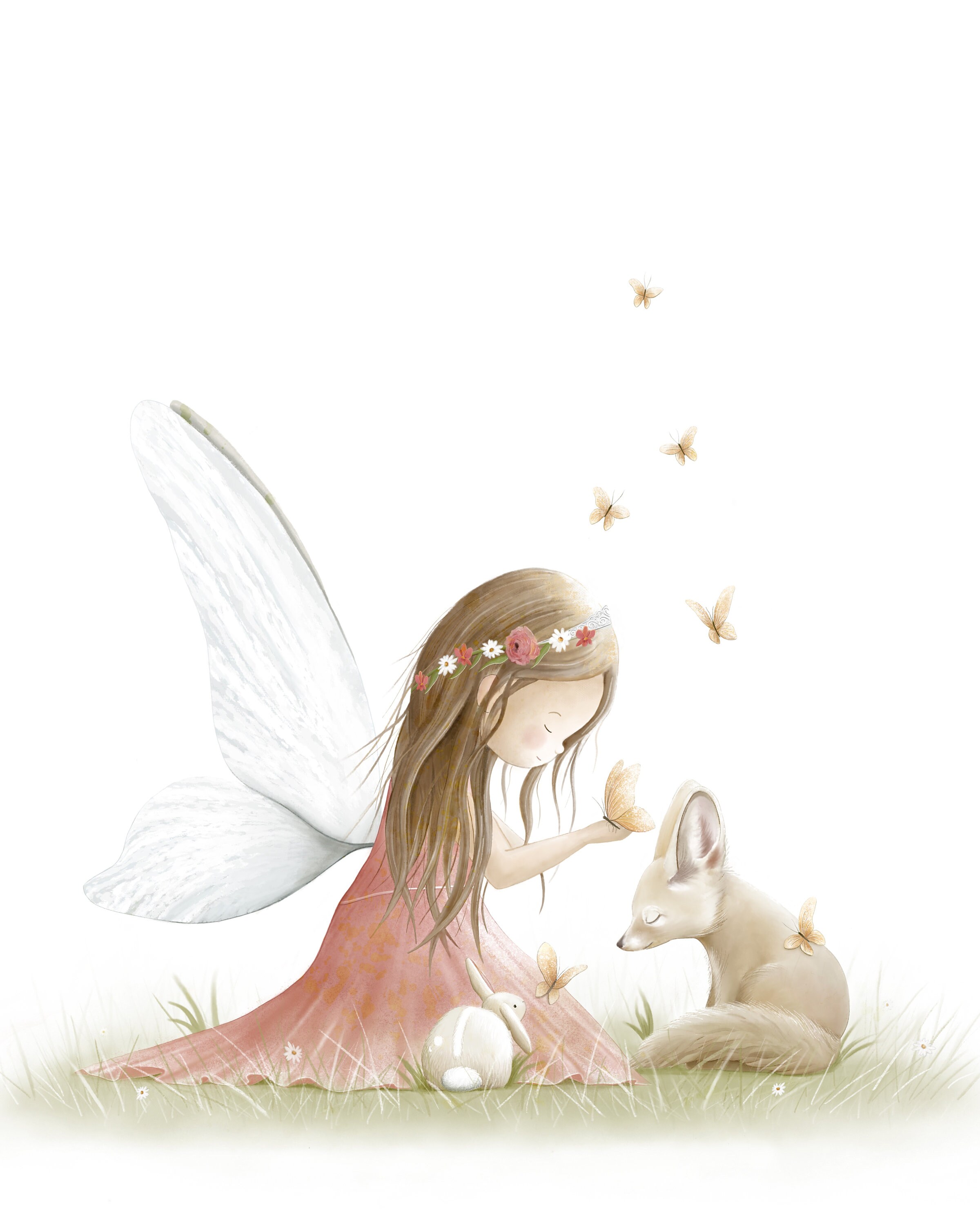 Fairy Princess Print / Girls Bedroom Princess Art / Woodland - Etsy