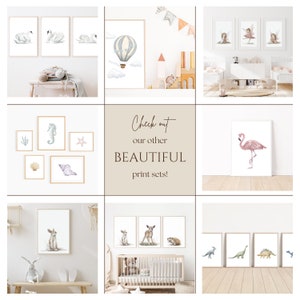 Australian Animal Print Set / Kangaroo Joey, Echidna Puggle, Wombat ...