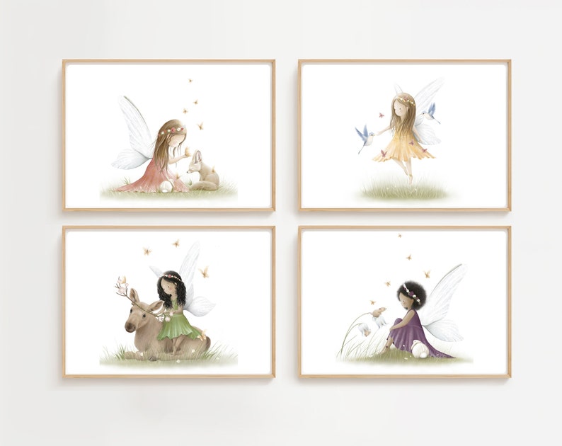 Fairy Princess Printable Wall Art / Set of 4 - Etsy